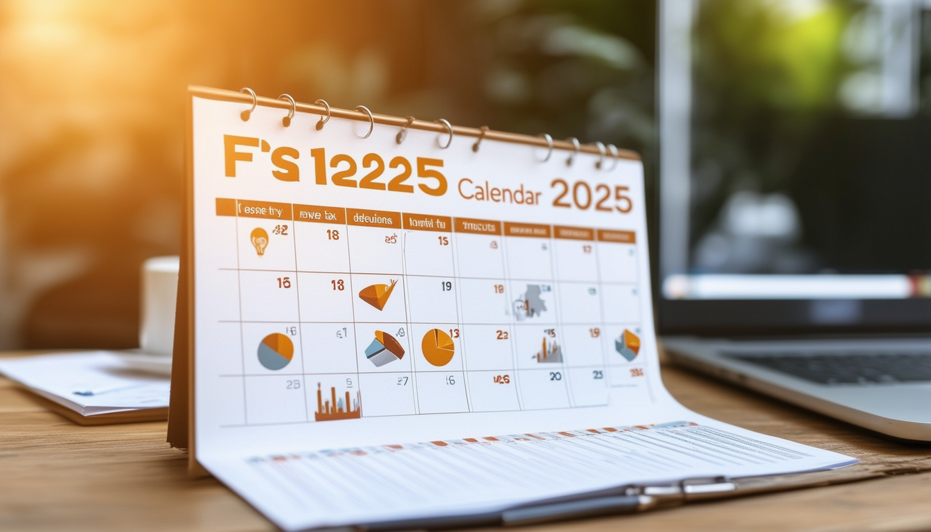 Calendrier fiscal 2025 : Un aperçu mensuel des prélèvements et taxes ...
